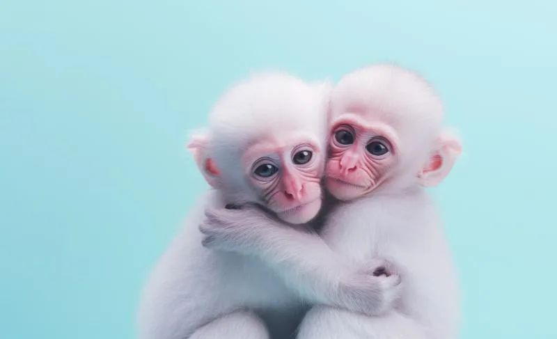 Discover the Fascinating World of Albino Monkeys: Rare White Primates